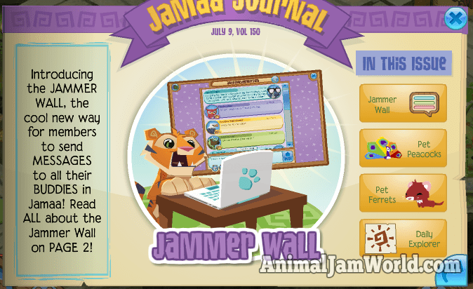The Jammer Wall & New Pets! - Animal Jam World