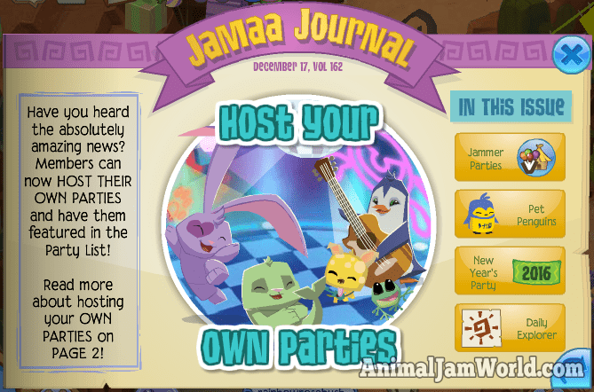 Host Your Own Animal Jam Party & Pet Penguins Arrive! - Animal Jam World