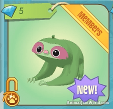 Animal Jam Sloth Codes
