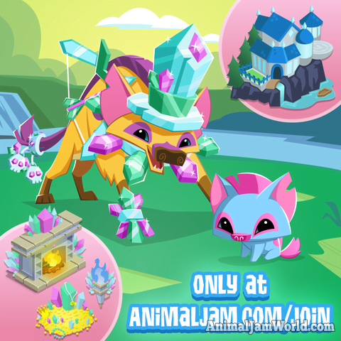 Animal Jam Covered in Crystals Bundle - Animal Jam World