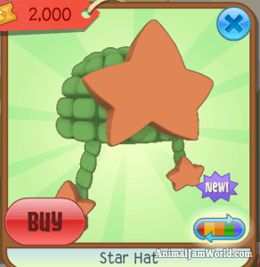 Animal Jam Star Hat - Rare AJ Item