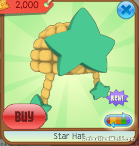 Animal Jam Star Hat - Rare AJ Item
