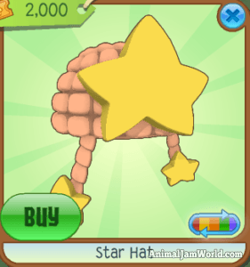 Animal Jam Star Hat - Rare AJ Item