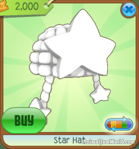Animal Jam Star Hat - Rare AJ Item