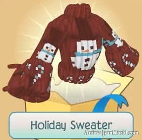 Holiday Sweater in Animal Jam - Rare AJ Item