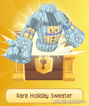 Holiday Sweater in Animal Jam - Rare AJ Item