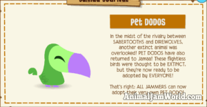 Animal Jam Pet Dodos - AJ Pet Guide