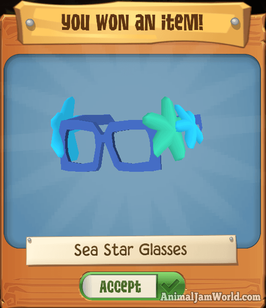 Rare Sea Star Glasses in Play Wild - Animal Jam World