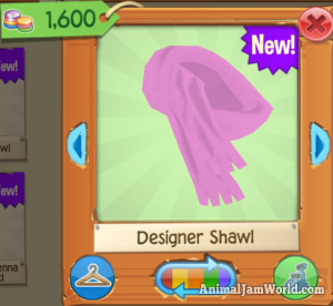 Designer Shawl in Play Wild - AJPW Item Guide